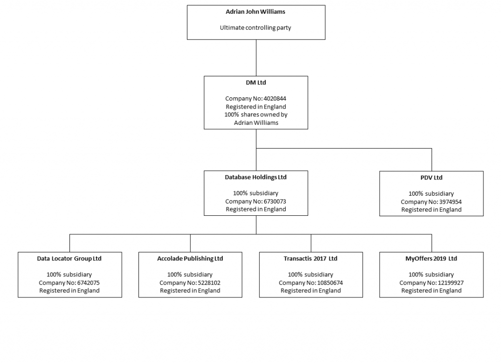 GROUP STRUCTURE - DMLtd